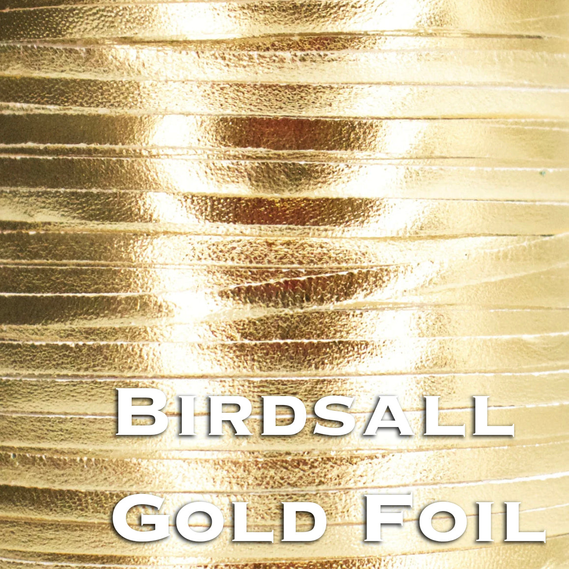 Kangaroo Leather Lace-BIRDSALL GOLD METALLIC FOIL – DaneCraft Leather Shop