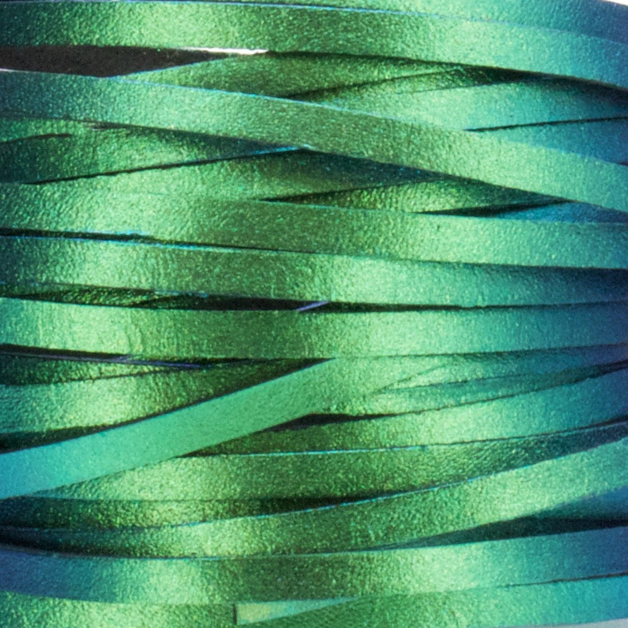 Kangaroo Leather Lace-DANECRAFT Custom Color-PEACOCK COLOR SHIFTING ...