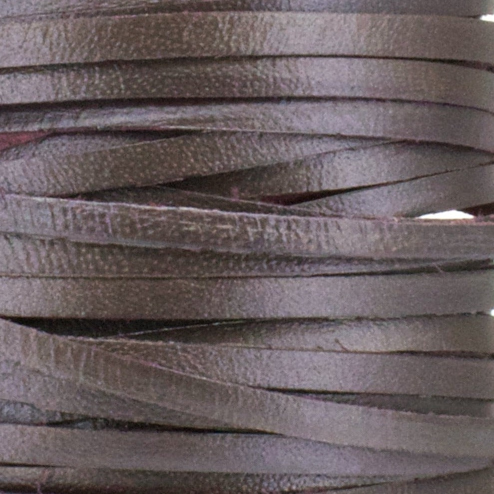 Kangaroo Leather Lace-DANECRAFT Custom Color-SILVER PLUM METALLIC ...